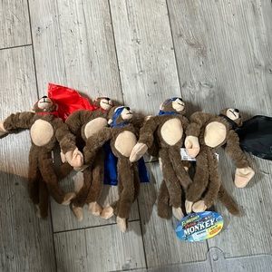 HearthSong | Toys | Set Of 5 Flying Flingshot Plush Howling Monkeys ...